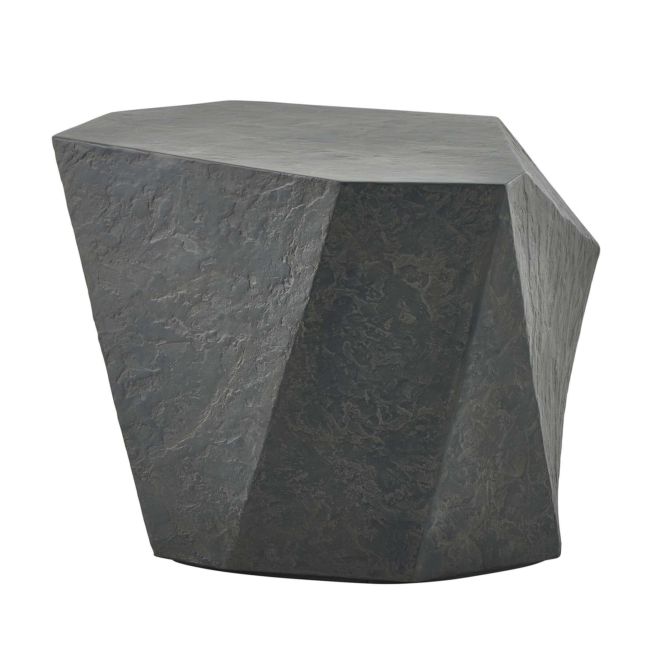 Ivy Bronx Halvorson Slate Outdoor Side Table | Wayfair