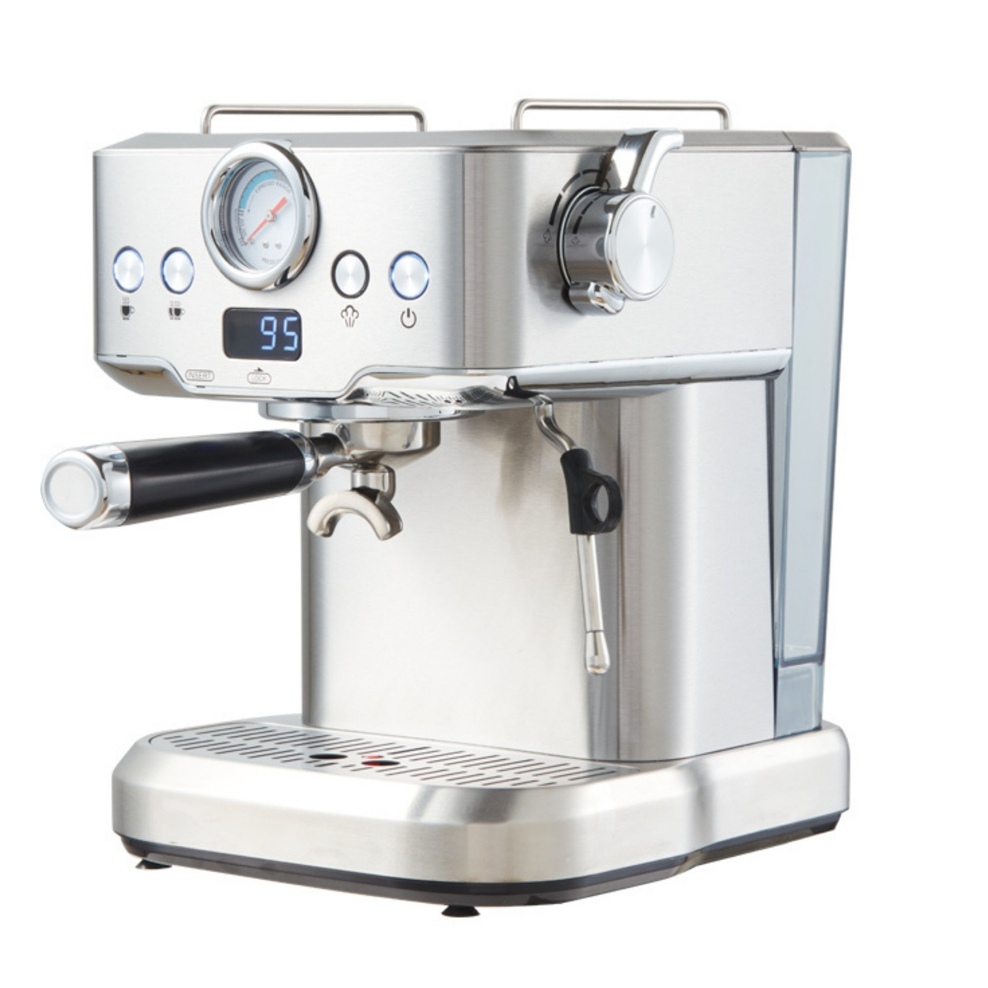 afoxsos 20 Bar Stainless Steel Espresso Machine With Milk Frother ...