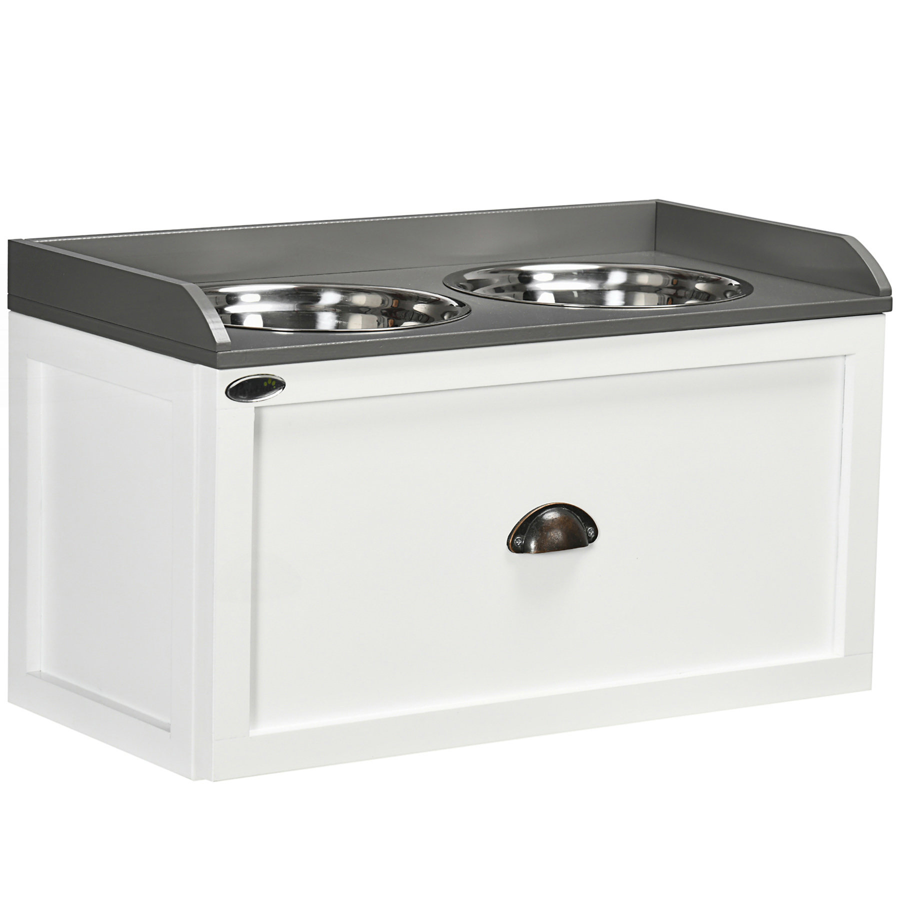 Wrought Studio Accent Cabinet, Dog Feeding Station With Storage Drawer ...