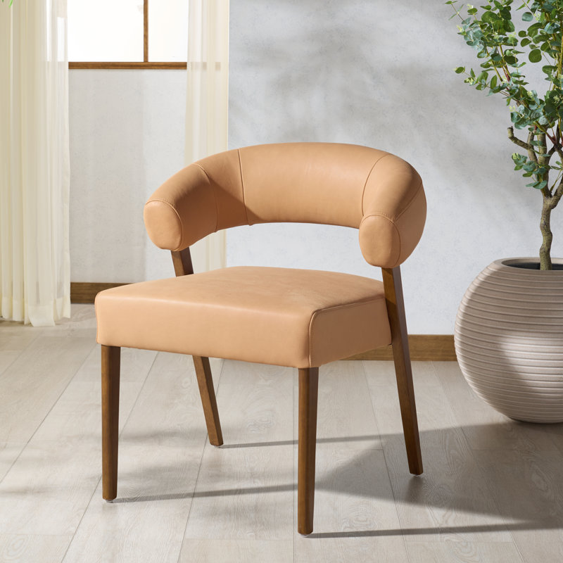 Corrigan Studio® Jarvis Leather Dining Chair | Wayfair