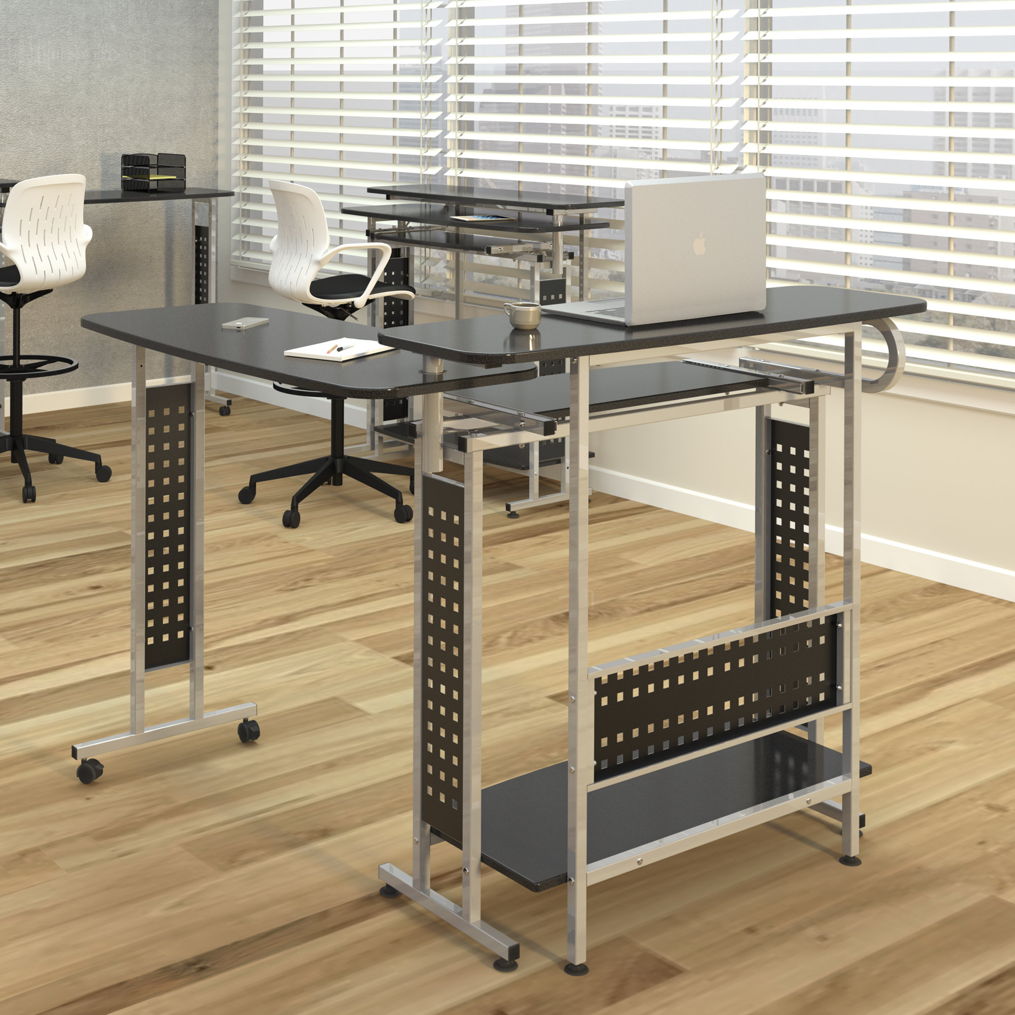 Safco Products Company Safco Products Scoot Shift Standing-Height Desk ...