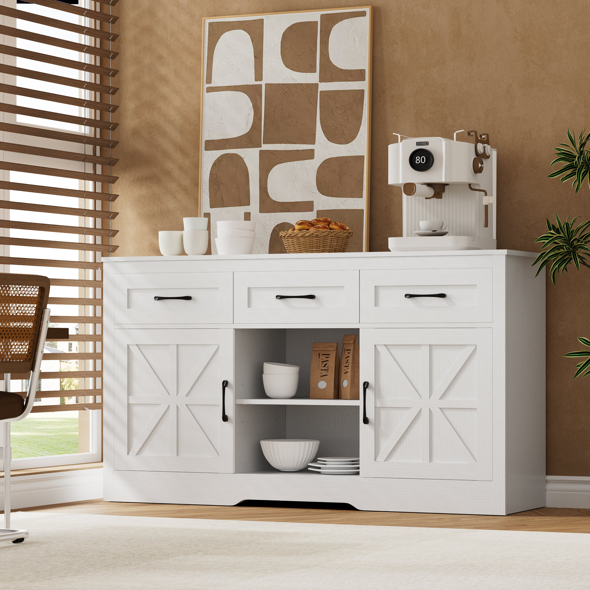 Ophelia & Co. Modern Multi-Functional Storage Cabinet,Sideboard,Kitchen ...