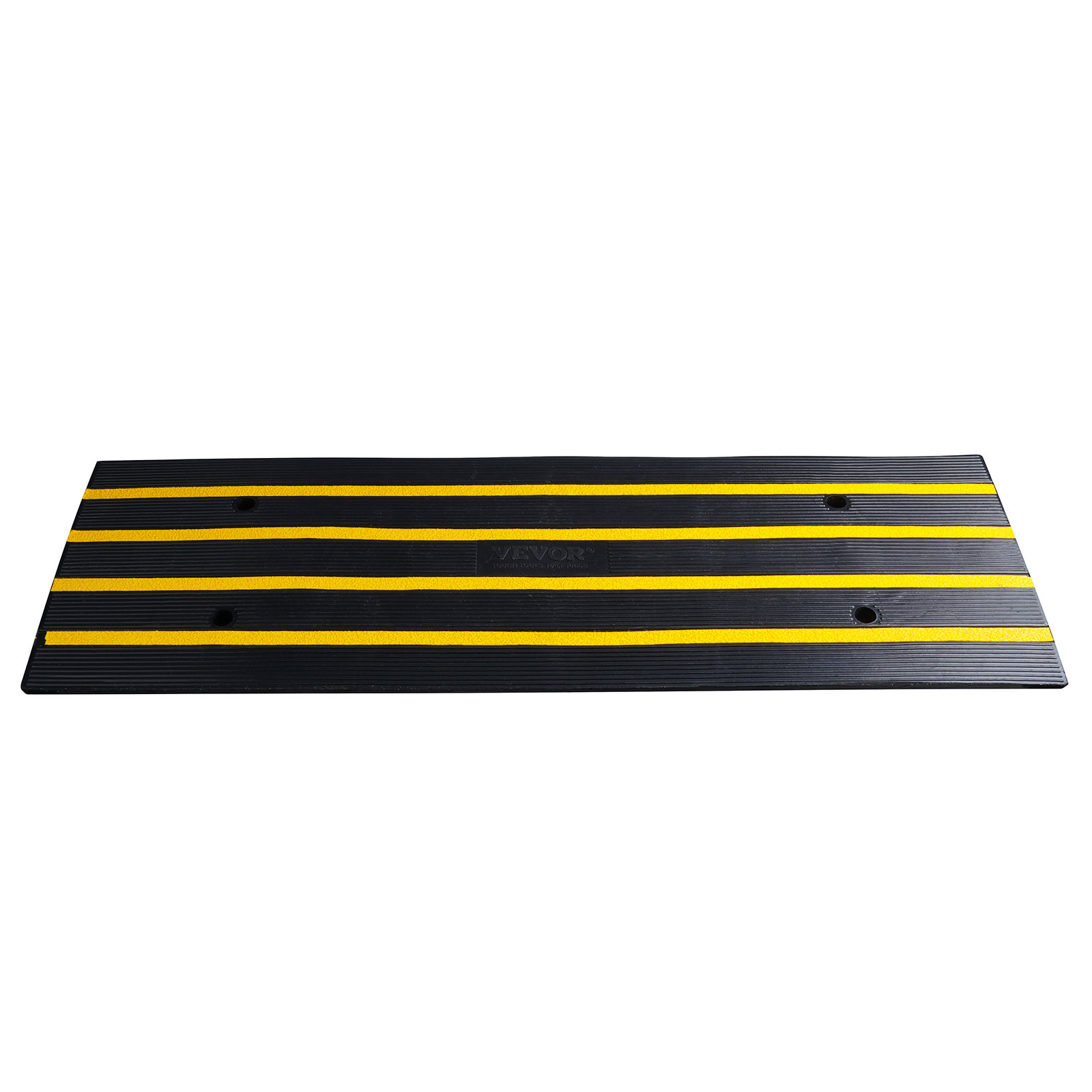 VEVOR Rubber Curb Ramp for Driveway 1 Pack, 15T Heavy Duty Sidewalk ...