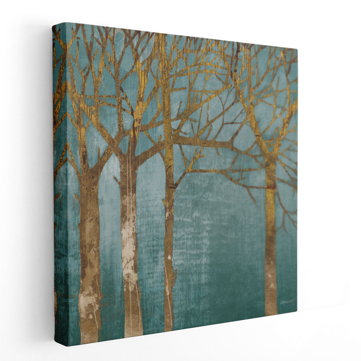 Lark Manor™ Golden Day Turquoise - Canvas Print Wall Art | Wayfair