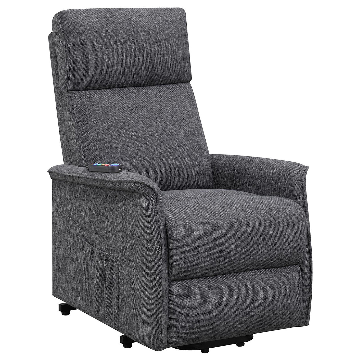 Latitude Run® Charcoal Power Lift Recliner With Massage Function | Wayfair