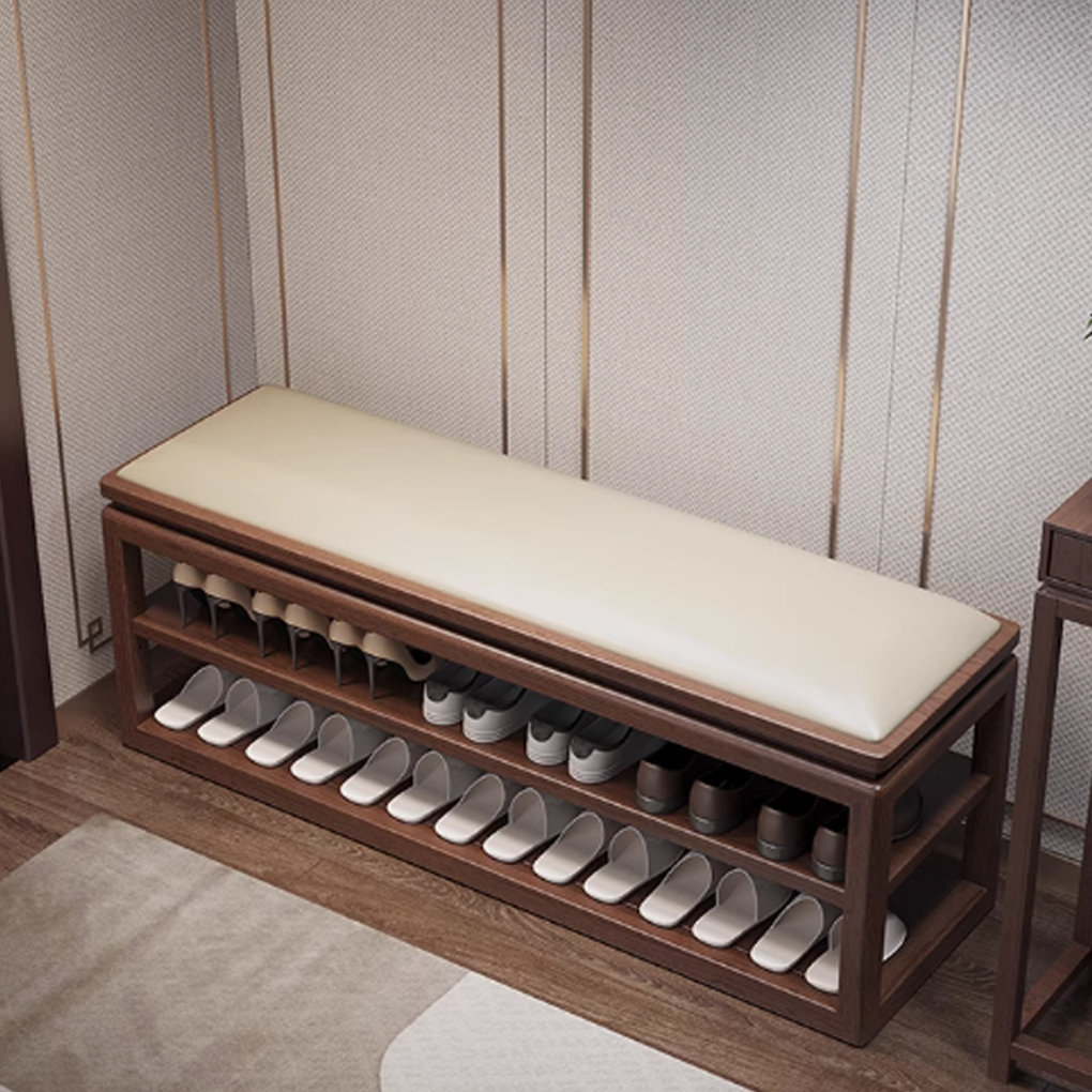 L Entrance Shoe Stool Upholstered Shoe Stool | Wayfair