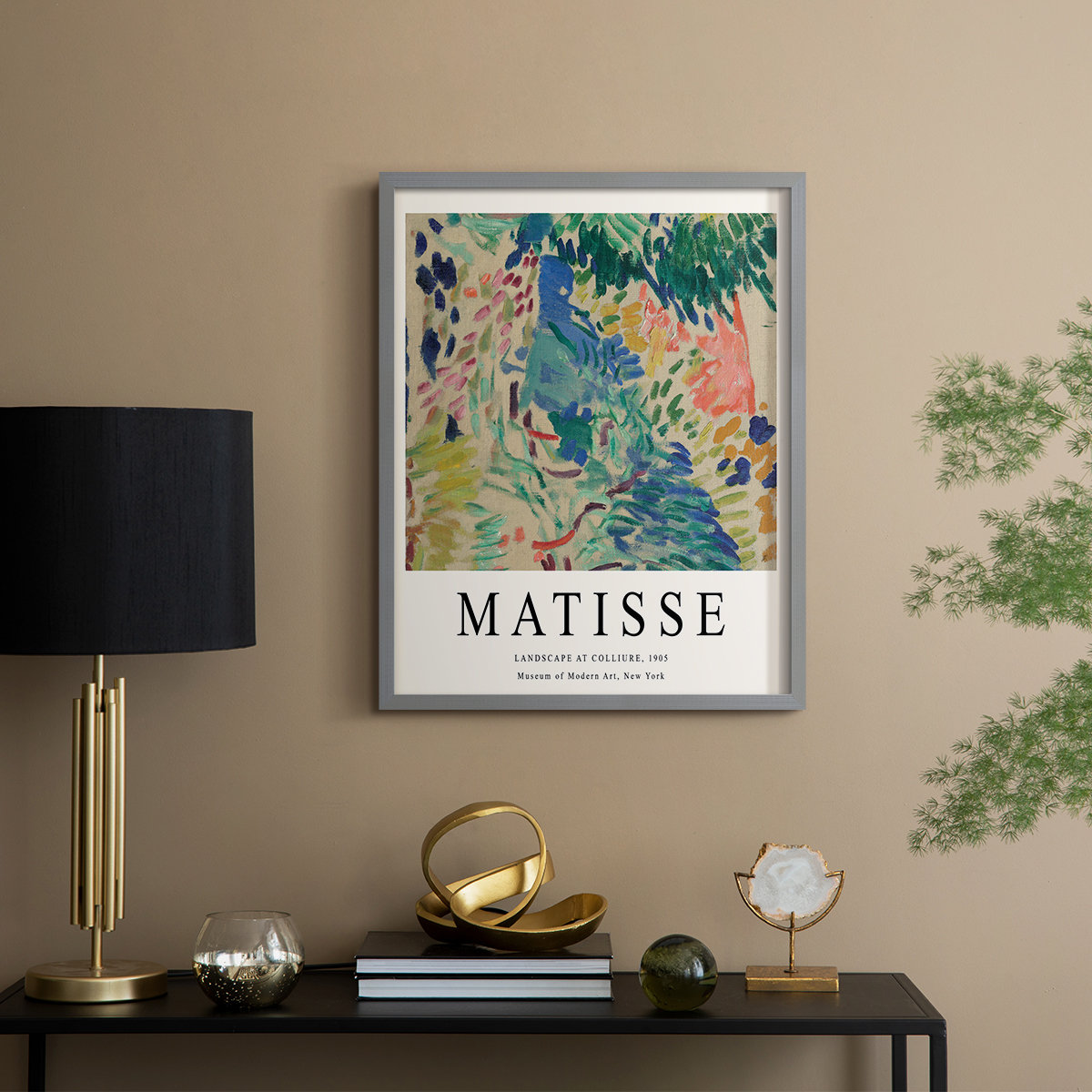 Ebern Designs Matisse CDXCIII Framed Print Framed Print - Solid Wood ...