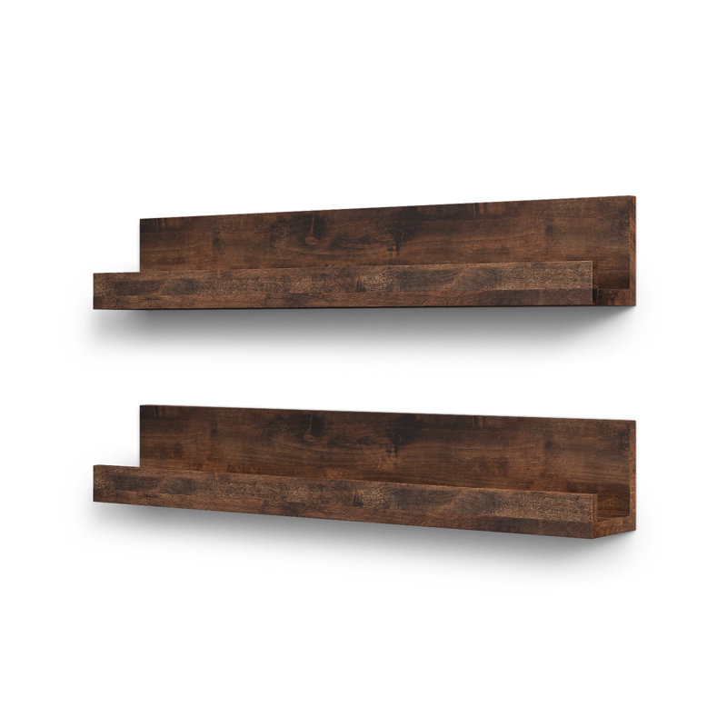 Birch Lane™ Dominique Alder Solid Wood Floating Shelf & Reviews | Wayfair