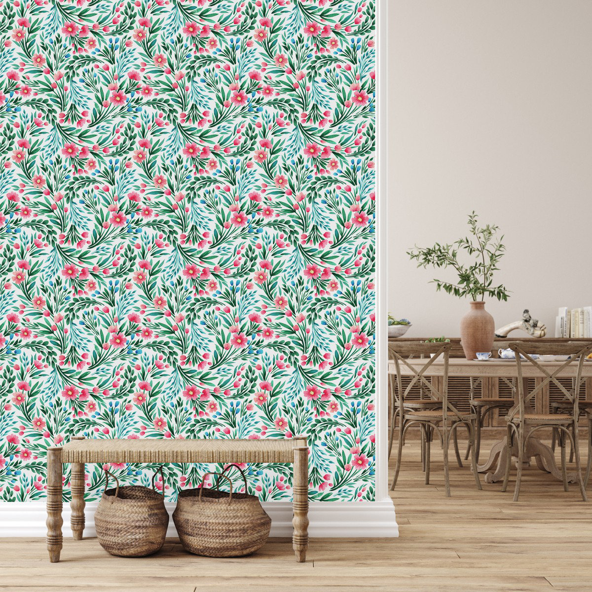 Red Barrel Studio Kenlyn Peel & Stick Floral Wallpaper - Wayfair Canada