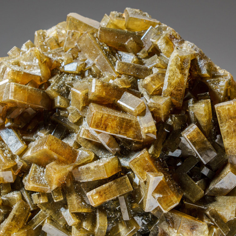 Astro Gallery of Gems Golden Barite with Marcasite Crystals from Nandan ...