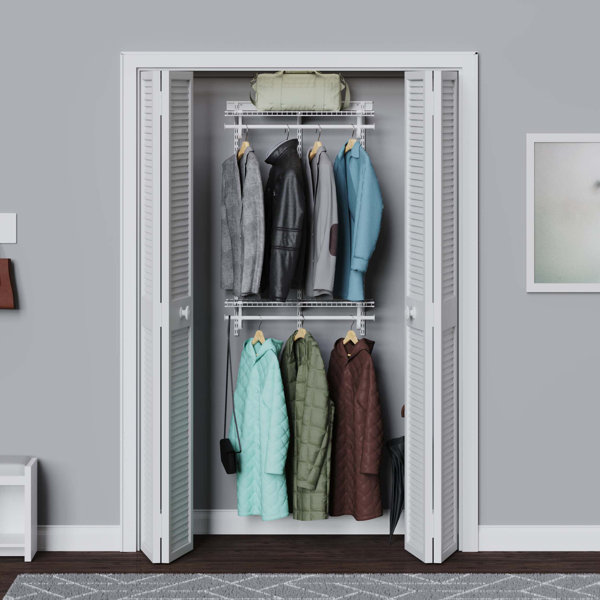 ClosetMaid ShelfTrack 48" W - 72" W Closet System Starter Kit & Reviews ...