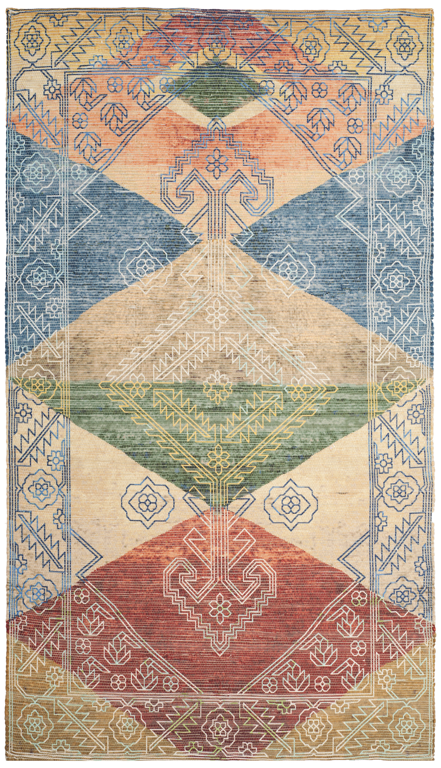 Bungalow Rose Amanda Hand Loomed Performance Geometric Rug - Wayfair Canada