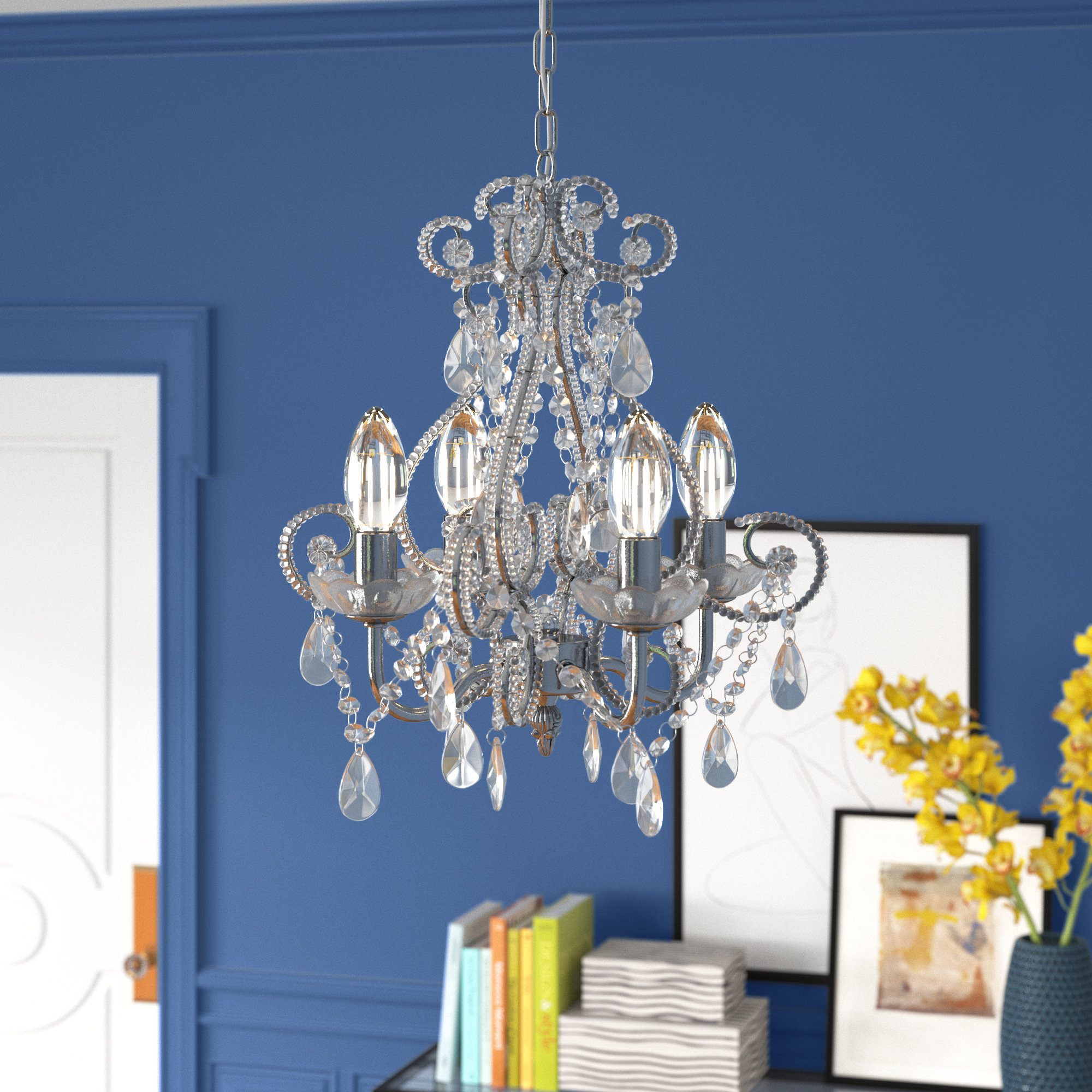 Etta Avenue™ Lucee 4 - Light Dimmable Classic / Traditional Chandelier ...