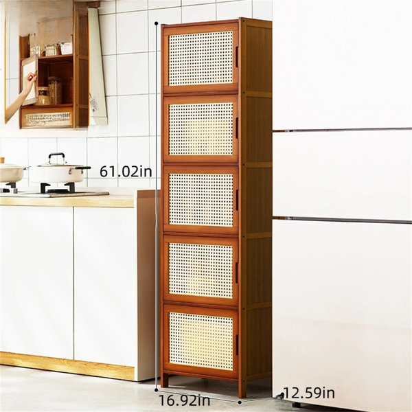 Bay Isle Home™ [multi-layer Kitchen Storage Rack] Made Of Solid Bamboo ...