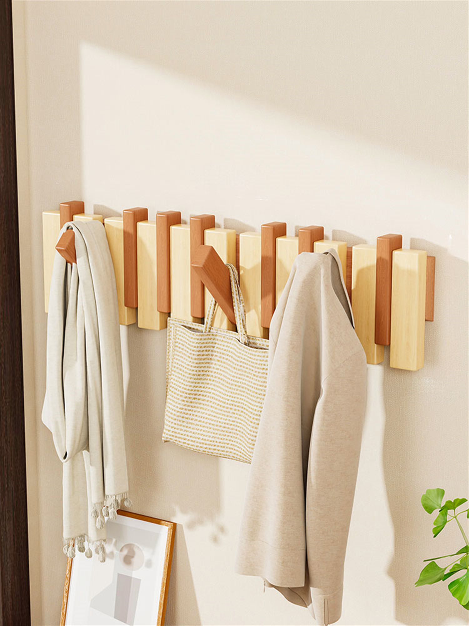 Ivy Bronx 10 - Hook Coat Rack | Wayfair