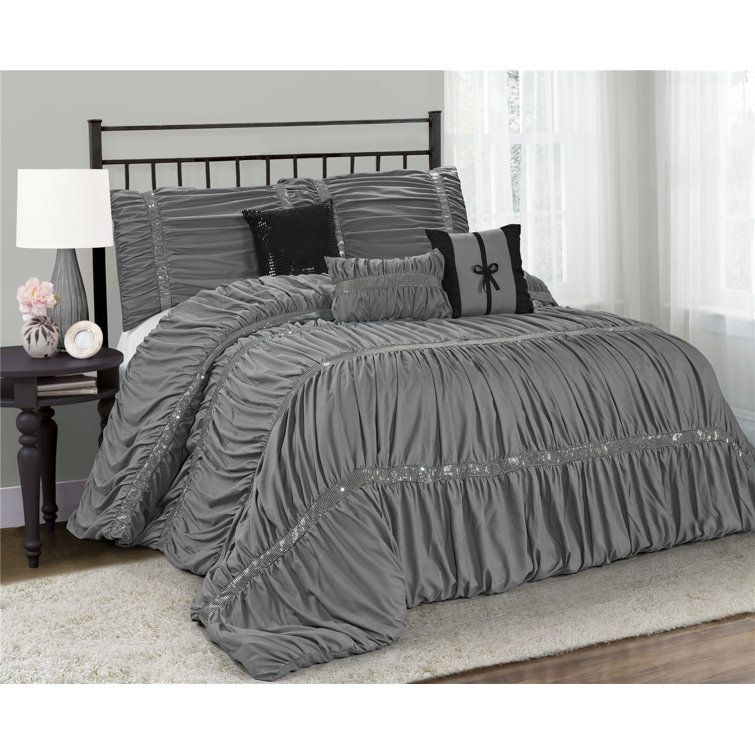 Homechoice International Group Microfiber 7 Piece Comforter Set ...