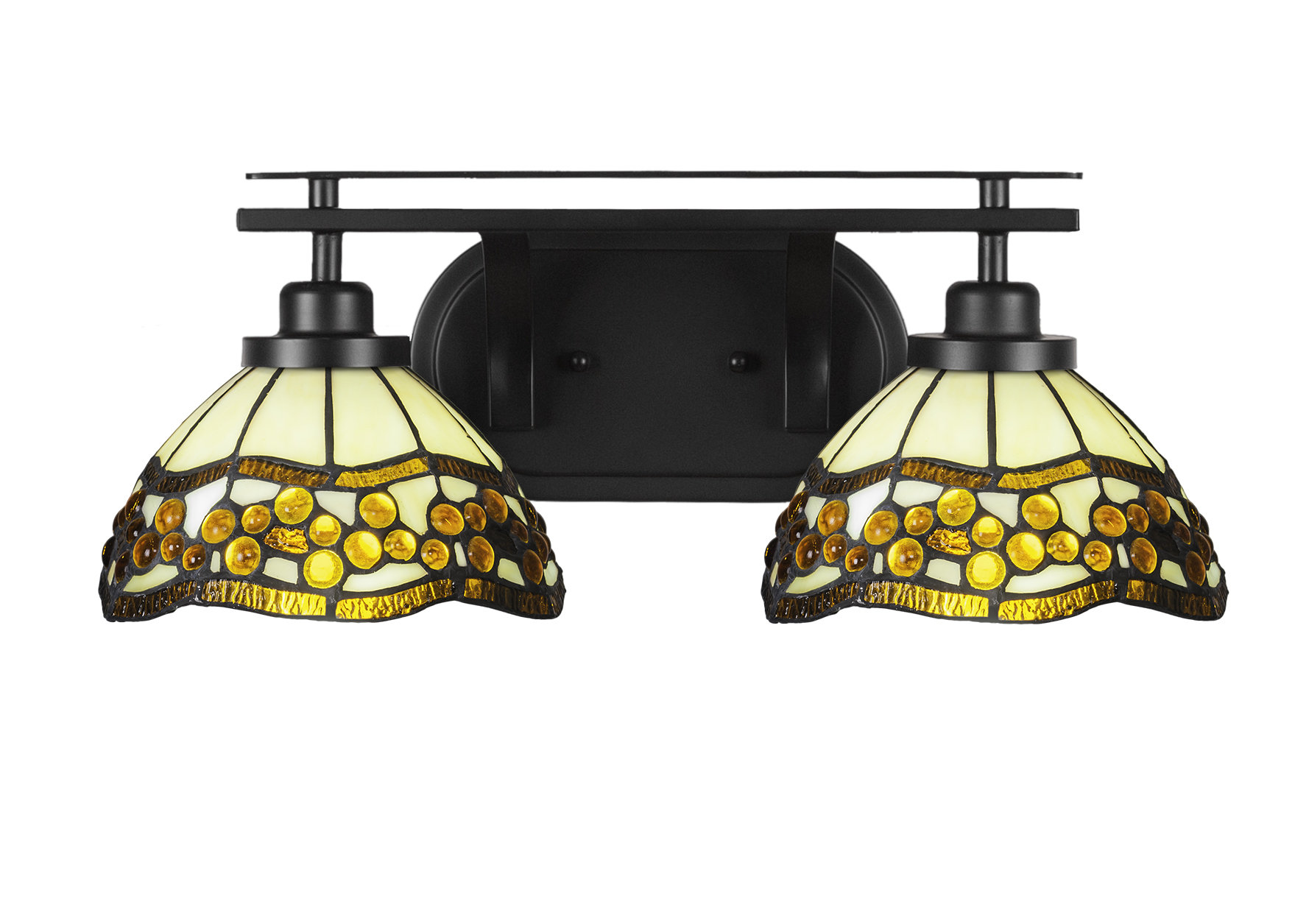 Bloomsbury Market Estella 2 Light Bath Bar Shown In Matte Black Finish ...