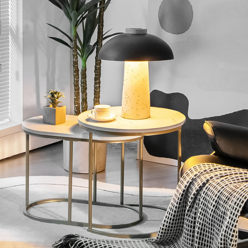 Mercer41 Modern Marble Look Stacking Nesting Coffee Table Set & Reviews ...