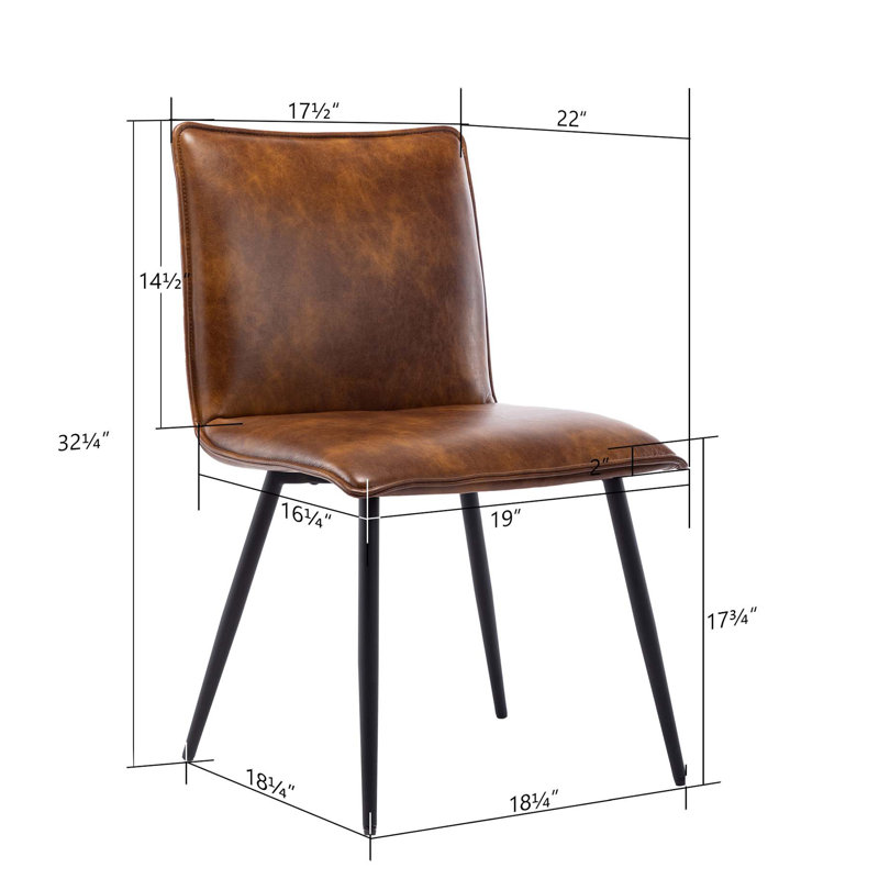 17 Stories Keava 19" Wide Modern Farmhouse Dining Side Chair in ...