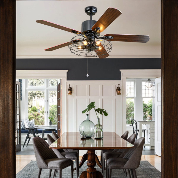 Williston Forge Josalien 52'' Classical Ceiling Fan with Forward and ...