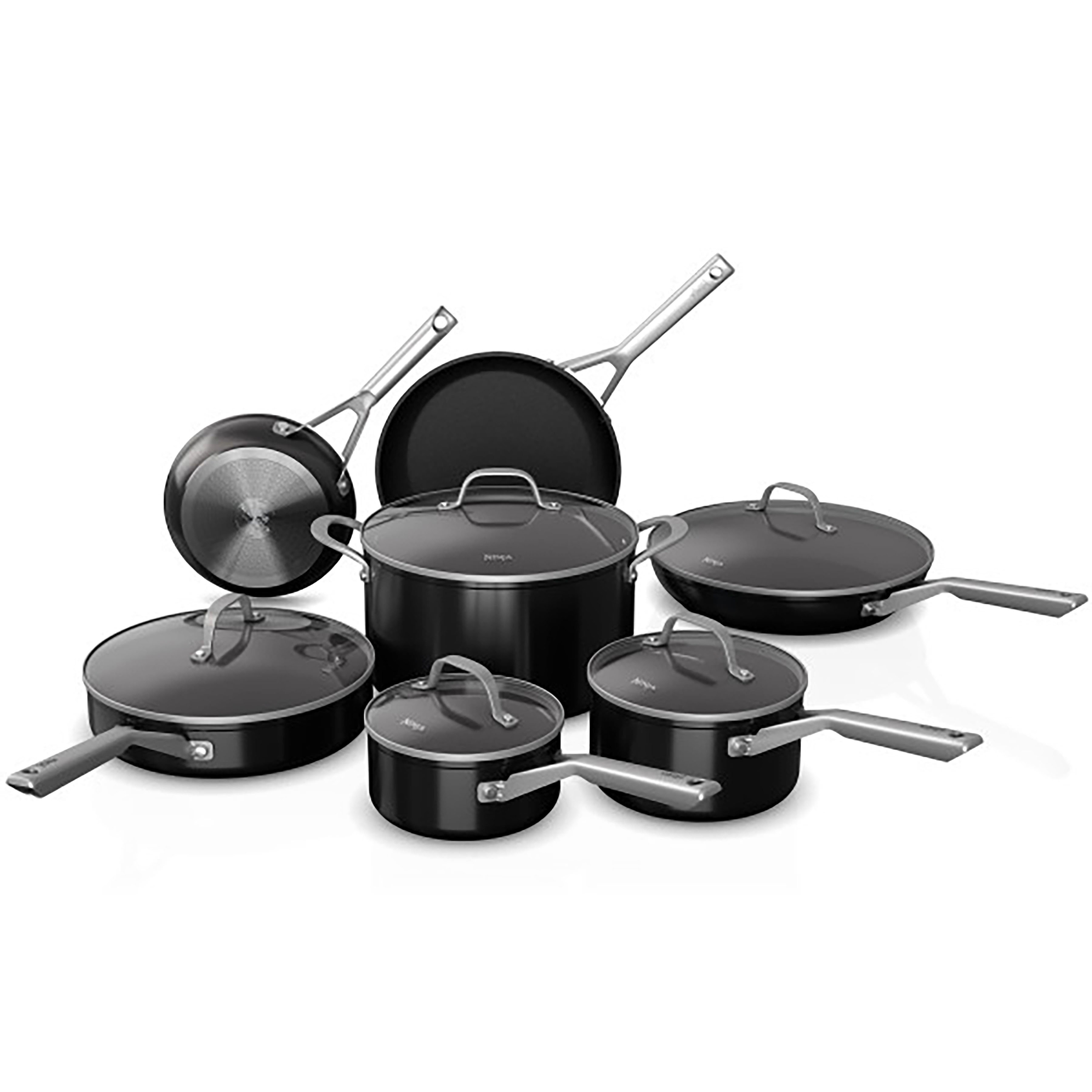 Ninja Shark 12 Pieces Aluminum Non Stick Cookware Set & Reviews | Wayfair