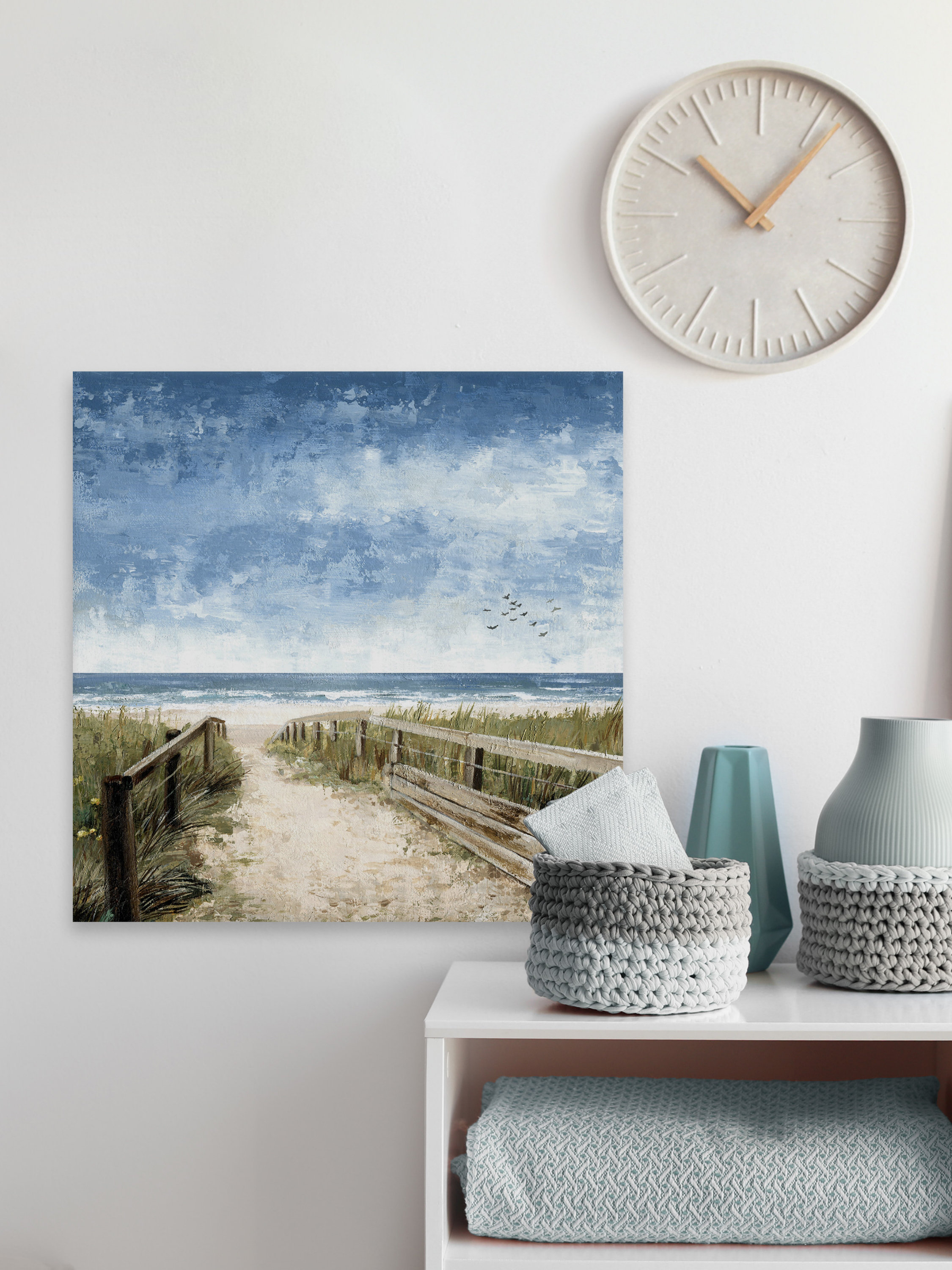 Highland Dunes Coastal Trails by Eyre Tarney - Wrapped Canvas Print ...