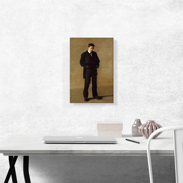ARTCANVAS " The Thinker Portrait Of Louis Kenton 1900 " by Thomas ...