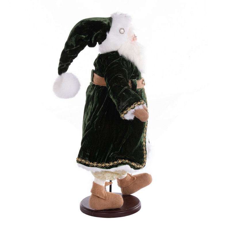 Vickerman 19" Silent Night Collection Santa Doll With Stand | Wayfair