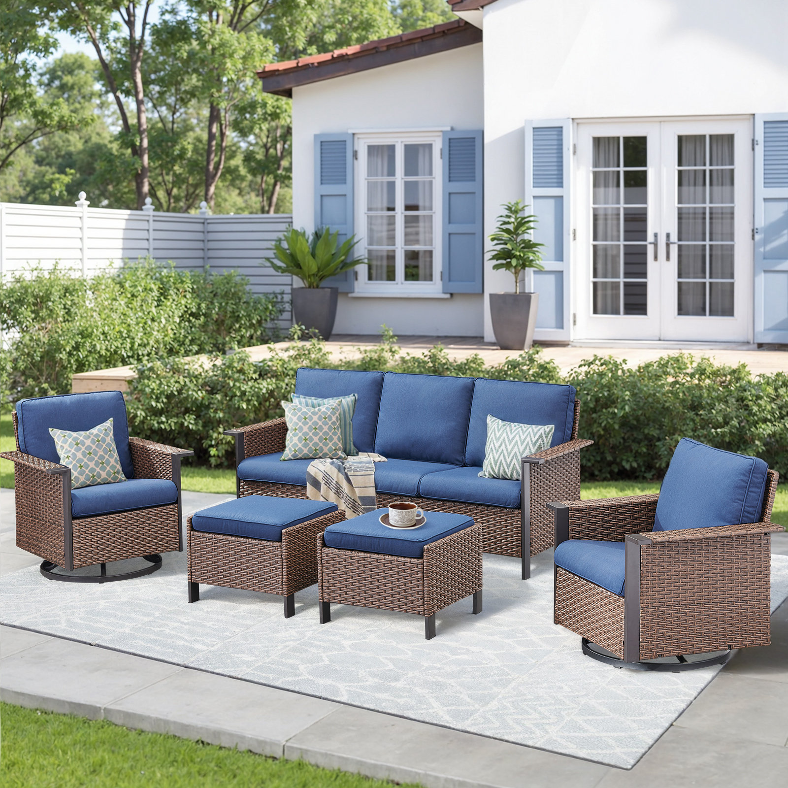 Buenhomino 5 - Person Outdoor Seating Group | Wayfair