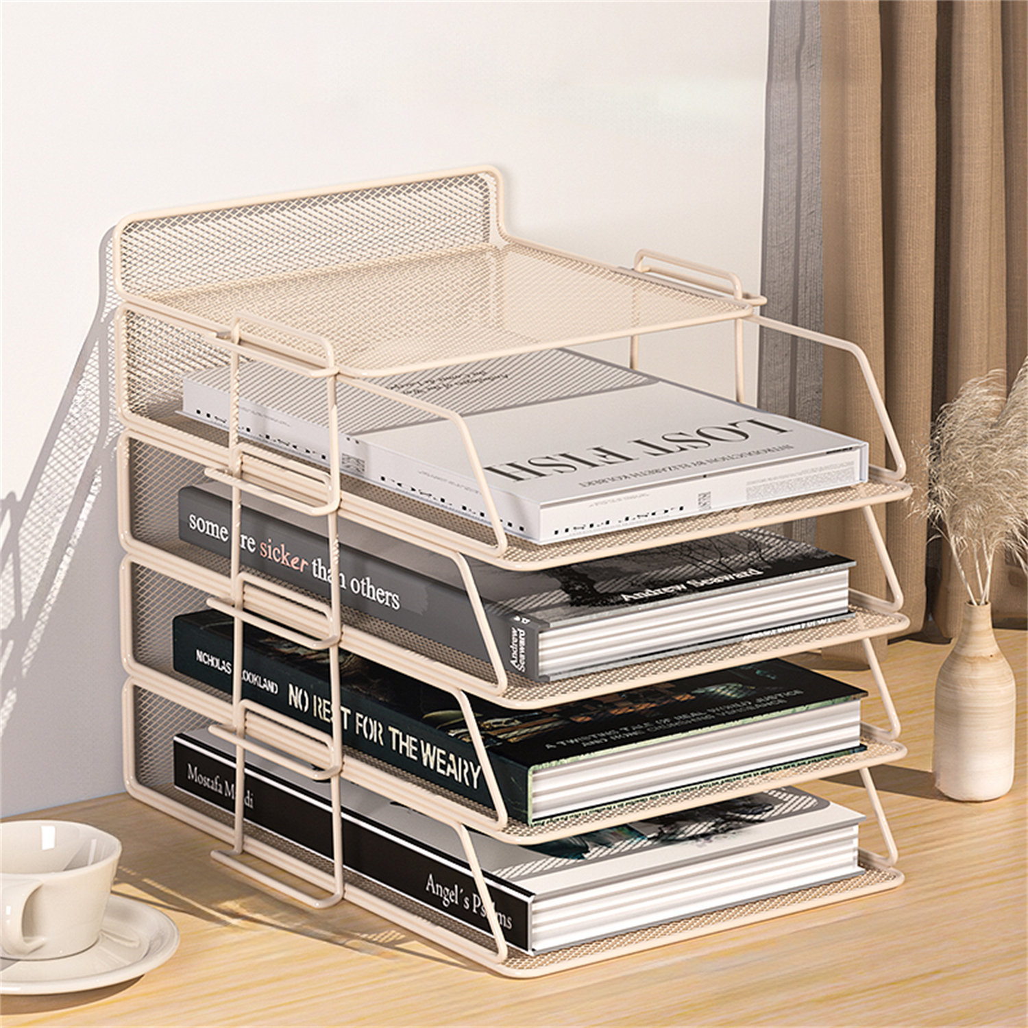 Longshore Tides Bertwalda Metal Stackable File Organizer | Wayfair