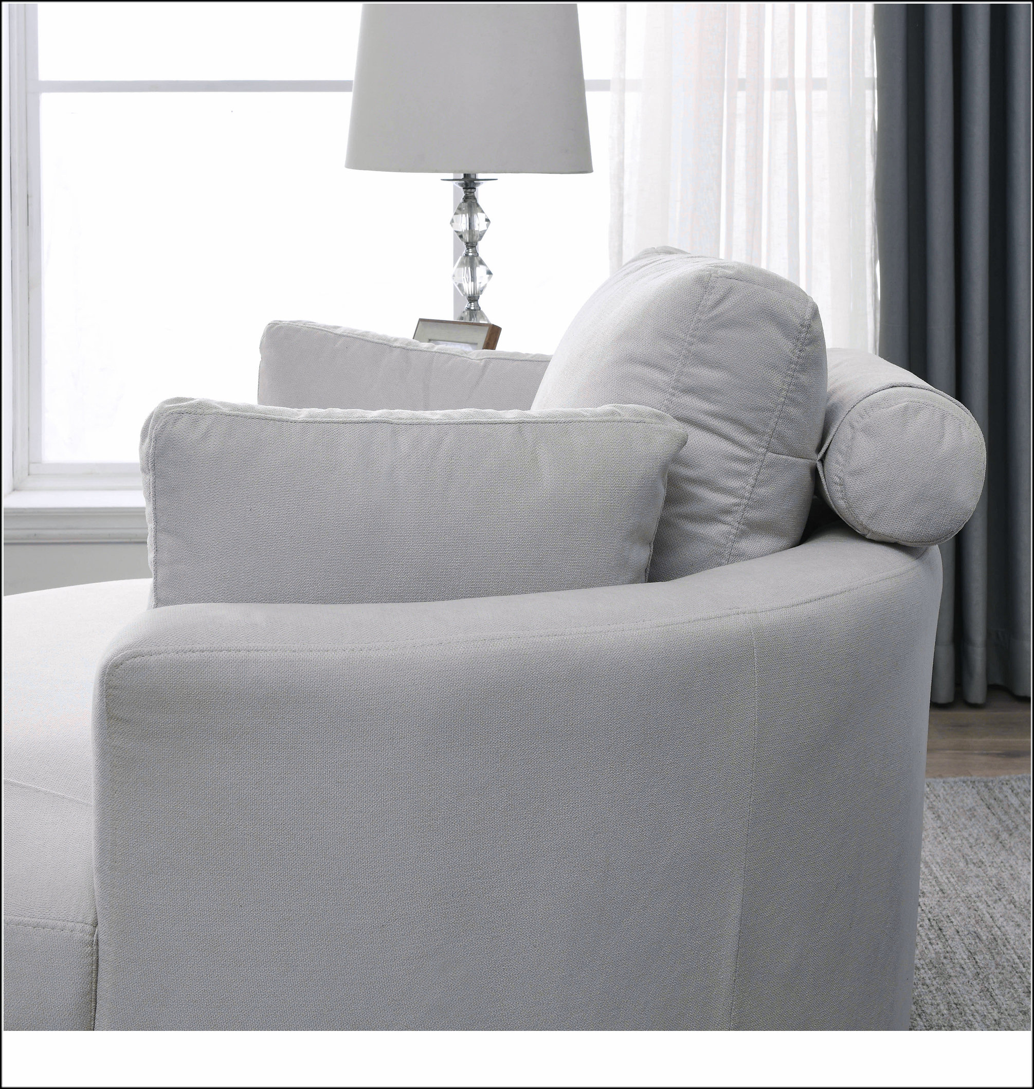 Everly Quinn Swivel Accent Barrel Sofa Lounge Club Big Round Chair with ...