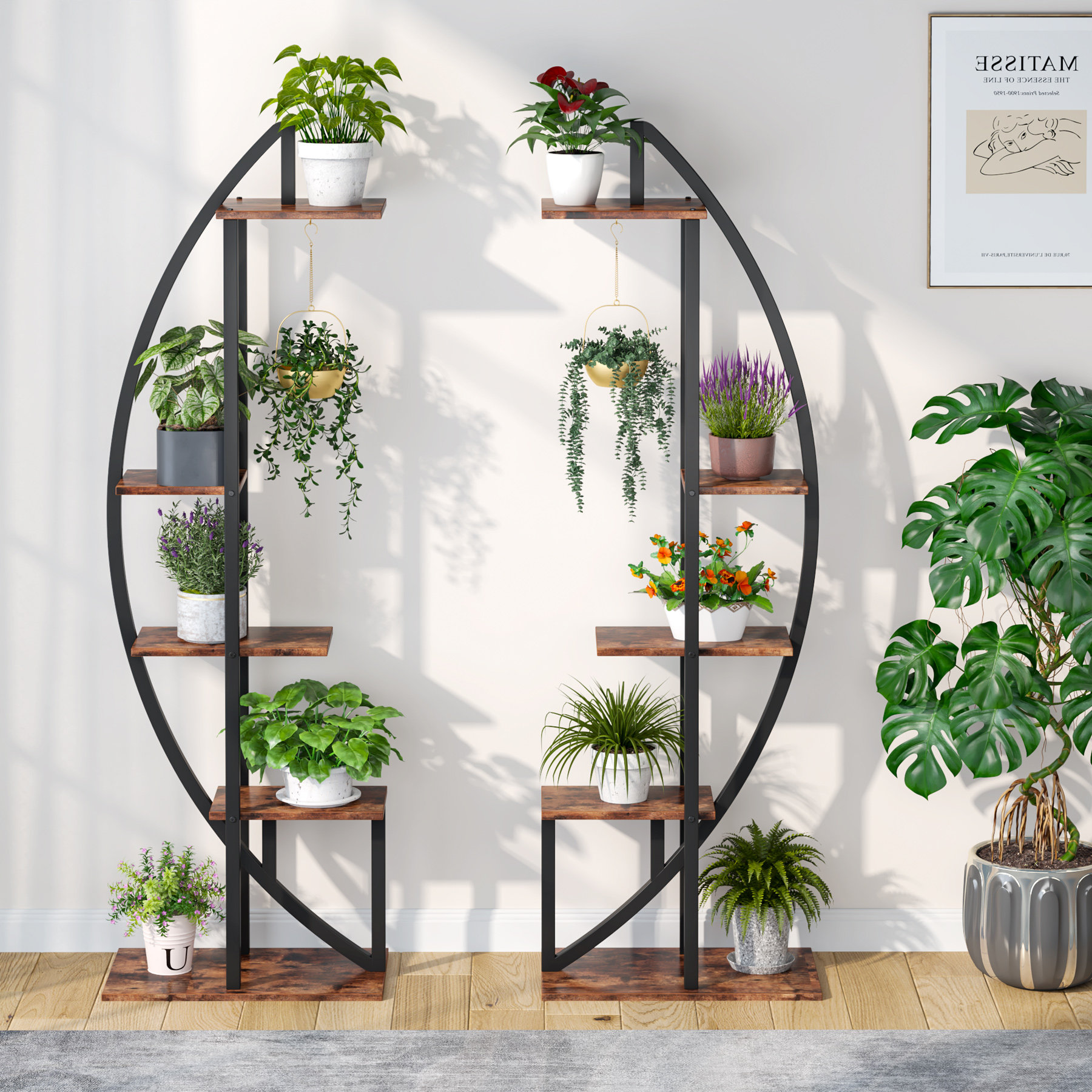 Latitude Run® Adilson Free Form Multi-tiered Plant Stand & Reviews ...