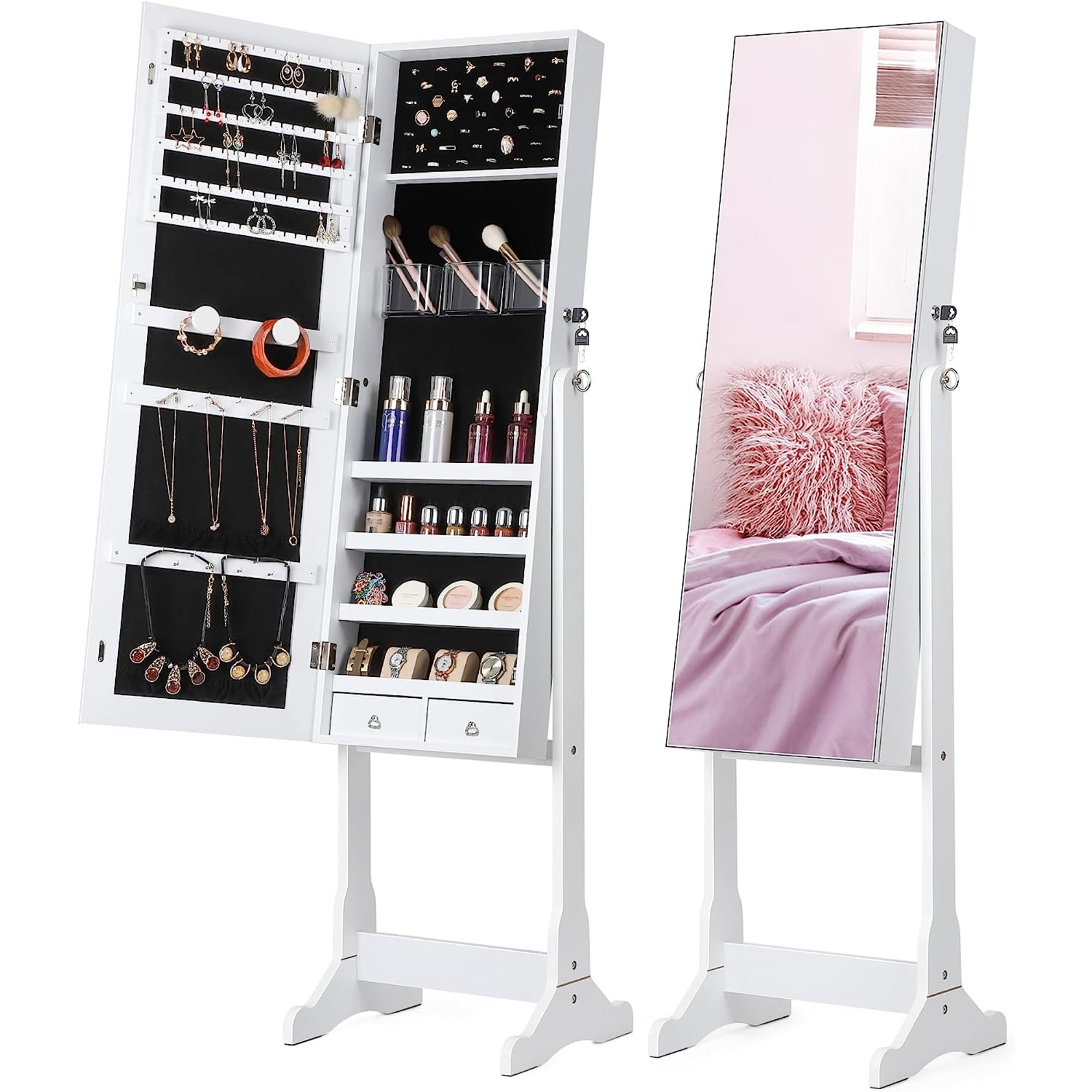 Red Barrel Studio 16.1'' Wide Free-Standing Jewellery Armoire - Wayfair ...