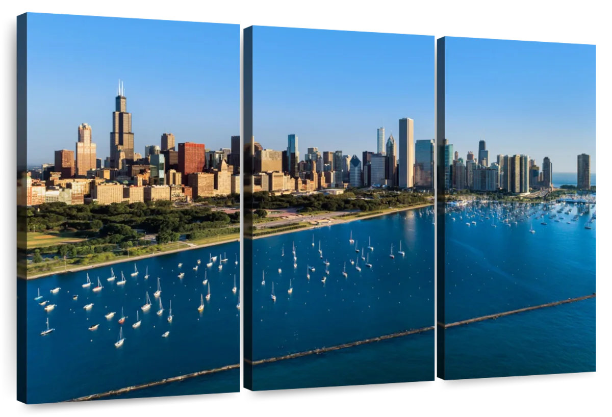 Ebern Designs Rorry Monroe Harbor Aerial | Wayfair