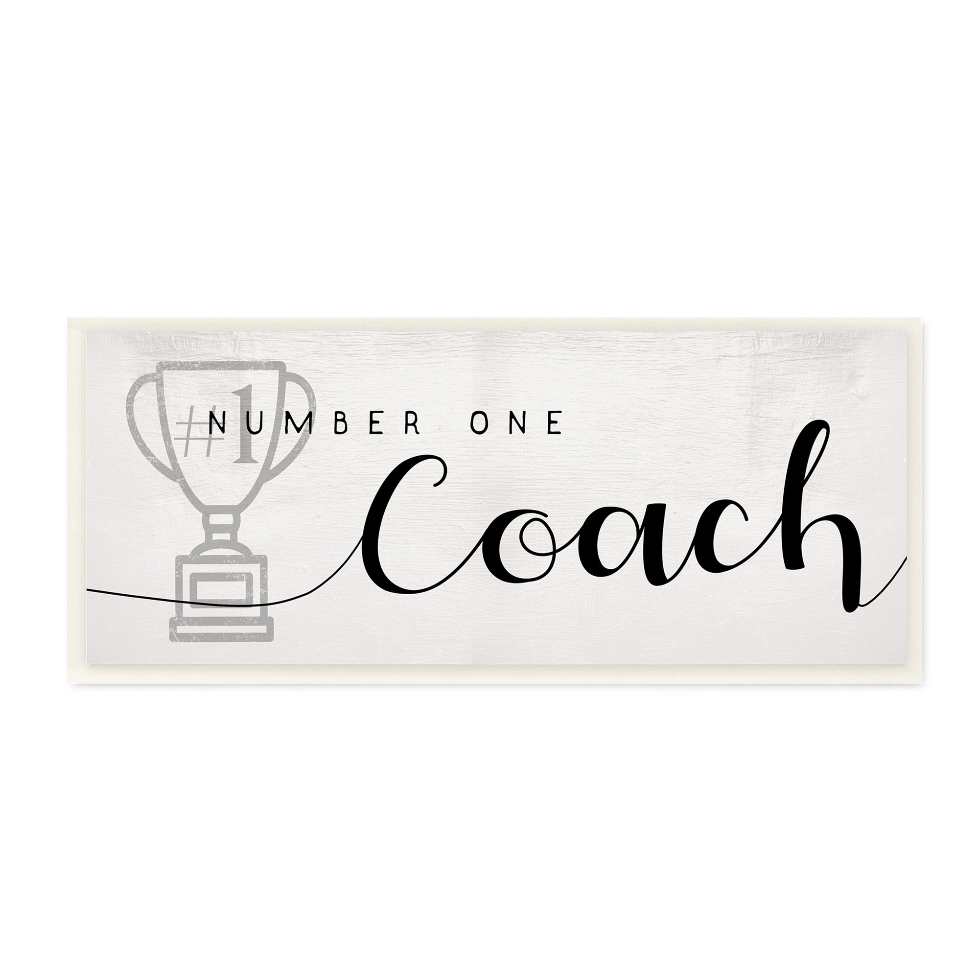 Trinx Number One Coach Phrase Grey Trophy Detail - Wayfair Canada