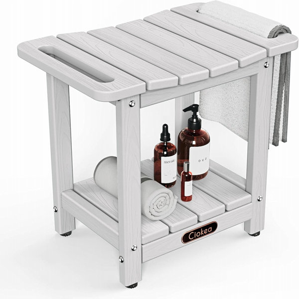 Dovecove Shower Bench For Inside Shower, Waterproof Plastic Shower ...