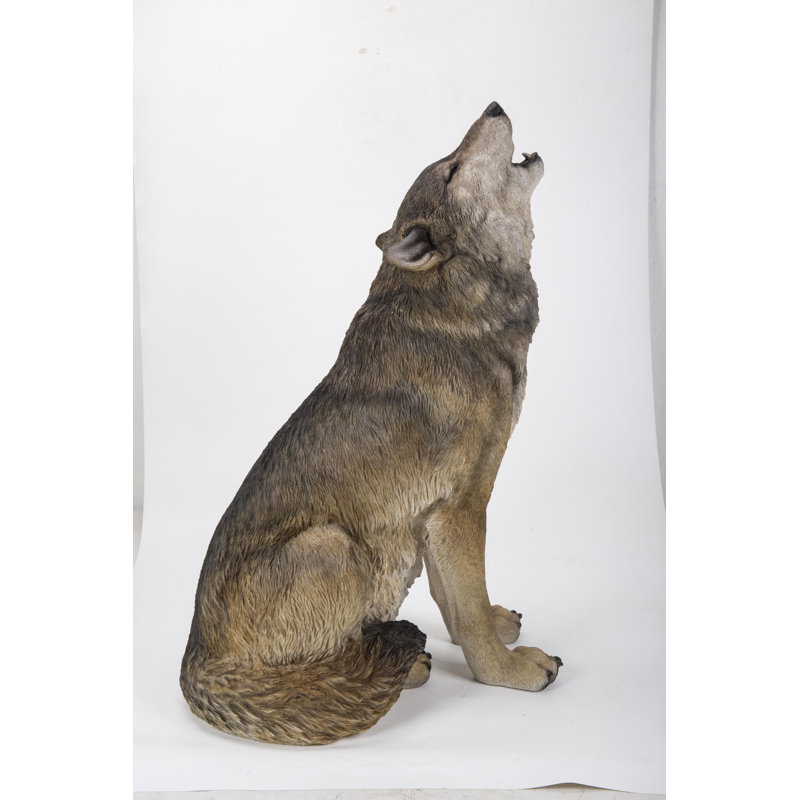 Hi-Line Gift Ltd. LARGE WOLF STATUE & Reviews - Wayfair Canada