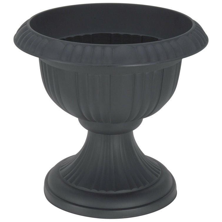 Rosalind Wheeler Large Grey Plastic Plant Pot Flower Planter Urn ...