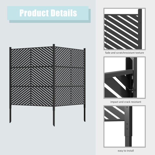 Fu Owner Outdoor Privacy Screen Fence Panels | Wayfair