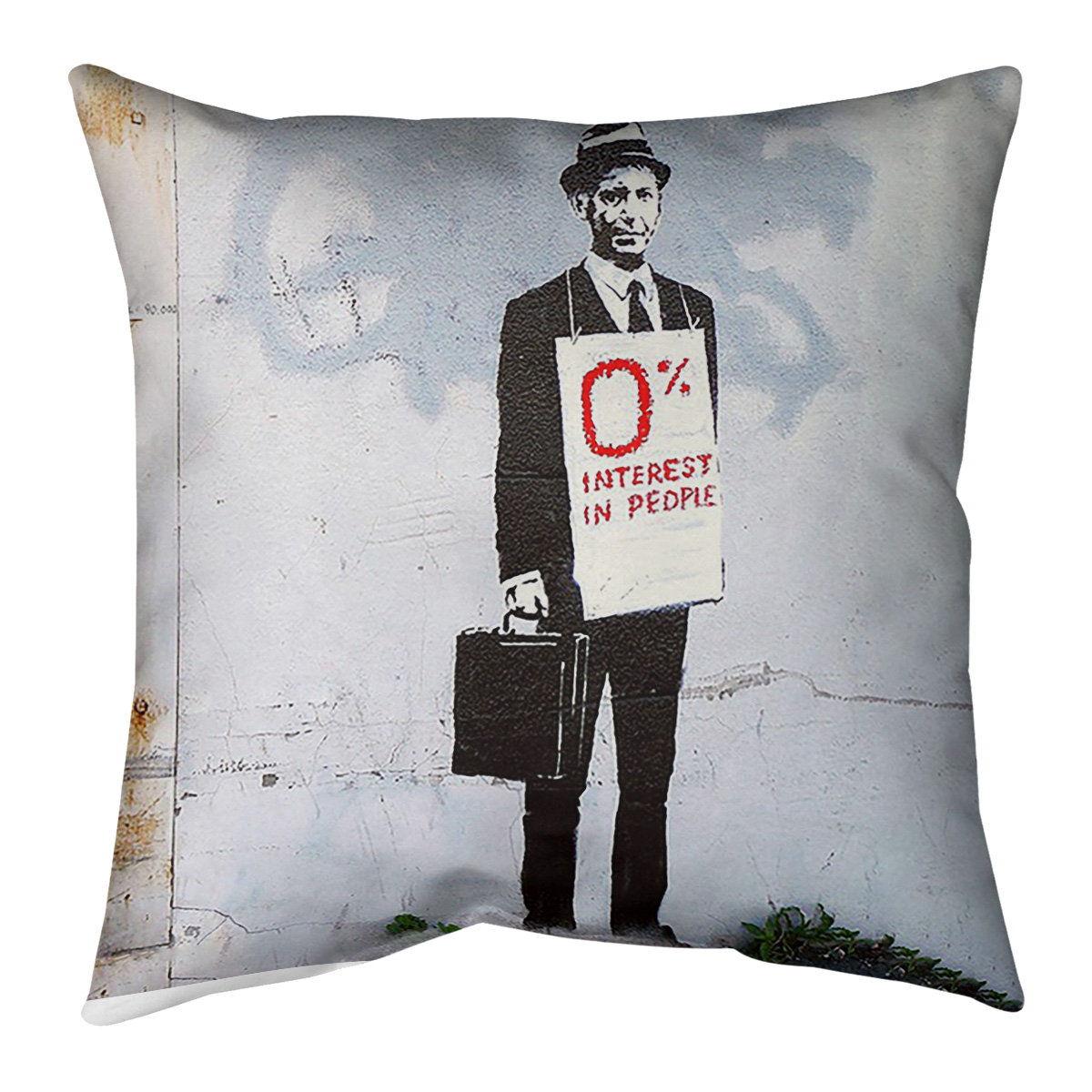 ArtVerse Interest in People Pillow Cover | Wayfair