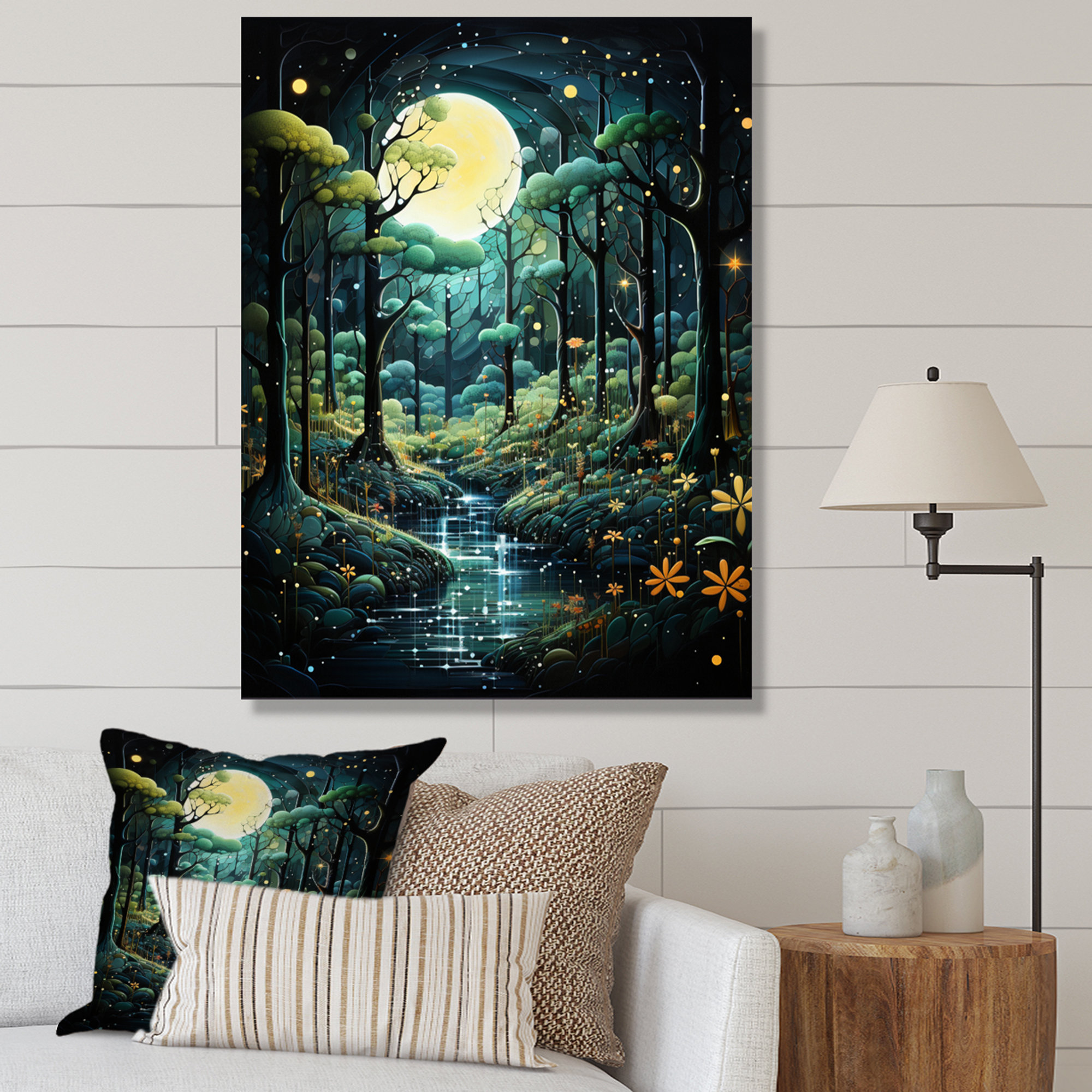 Loon Peak® Forest Enchanted Forest Pointillism IV - Landscape & Nature ...