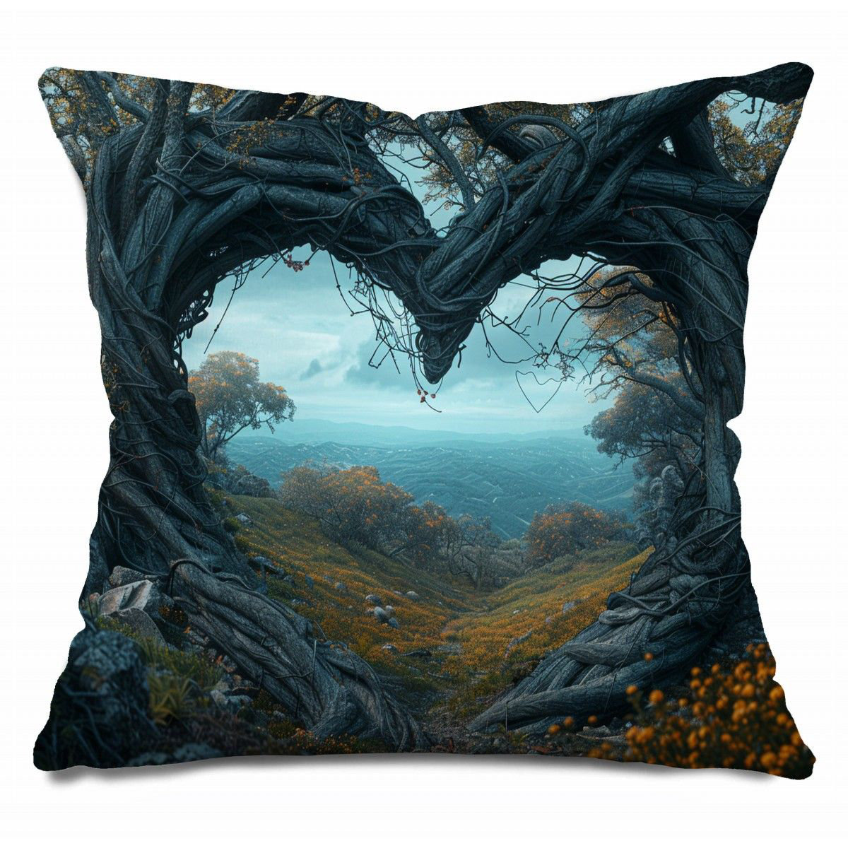 VisionDecor Nature Throw Pillow, Landscape Cotton Twill Pillows | Wayfair