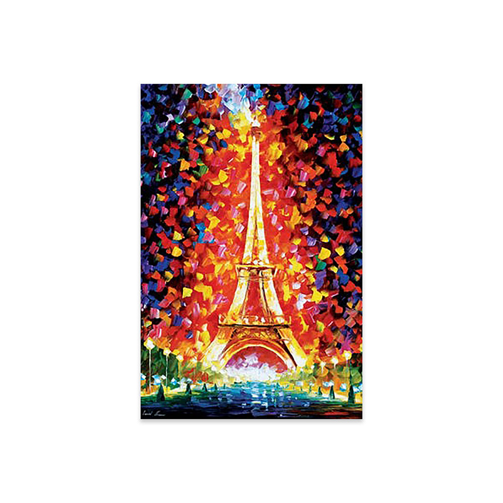 Red Barrel Studio® Paris - Eiffel Tower Lighted by Leonid Afremov ...