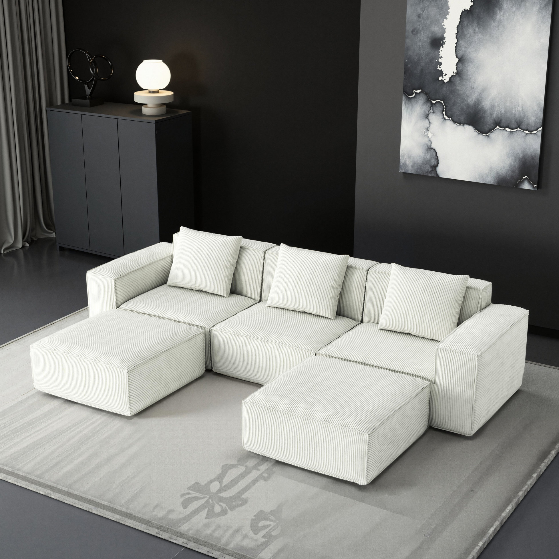 Ivy Bronx 118 - Inch Modular That Transforms Into Bed, Soft White ...
