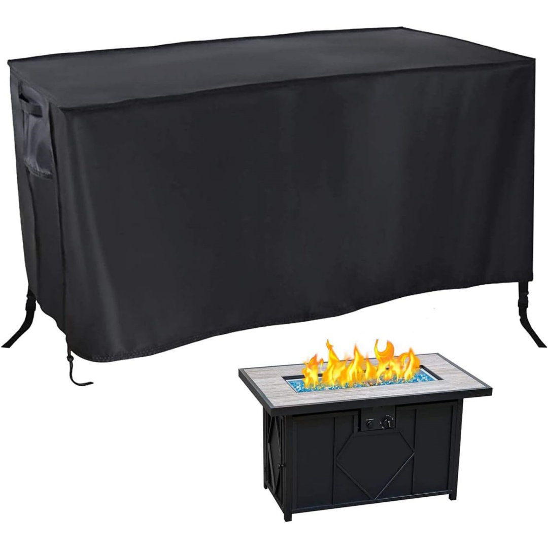 Latitude Run® Fire Pit Cover Rectangular,42Inch Fire Pit Cover ...