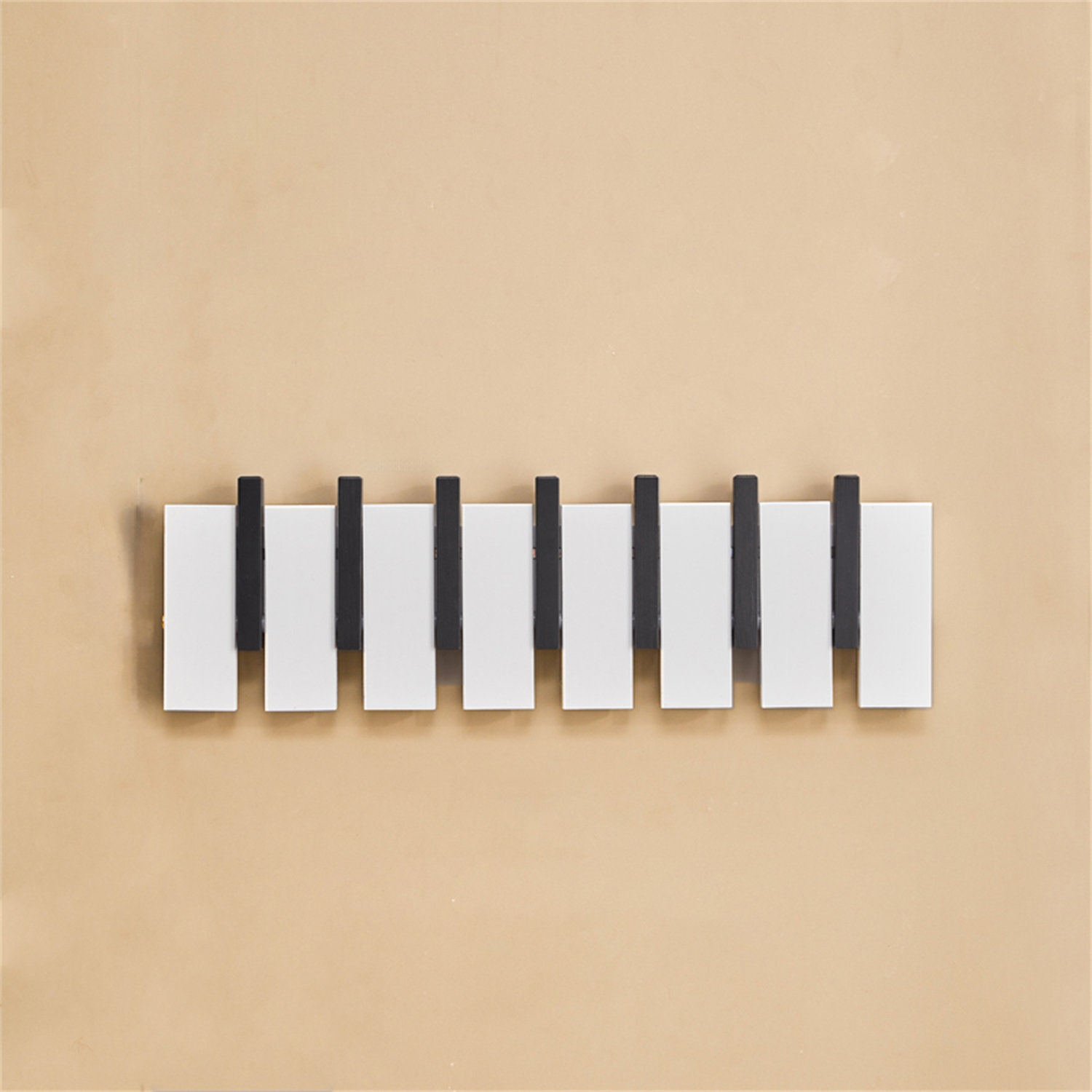 George Oliver Clodfelter Solid Wood Freestanding 7 - Hook Wall Mounted ...