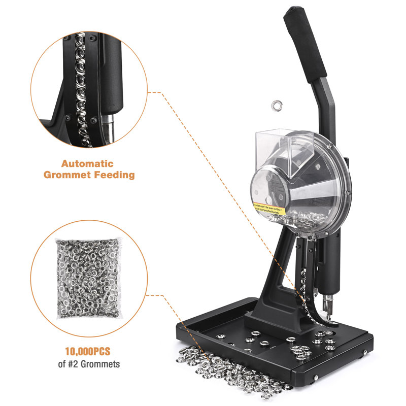 Yescom Semi-automatic Hand-pressed Grommet Machine | Wayfair