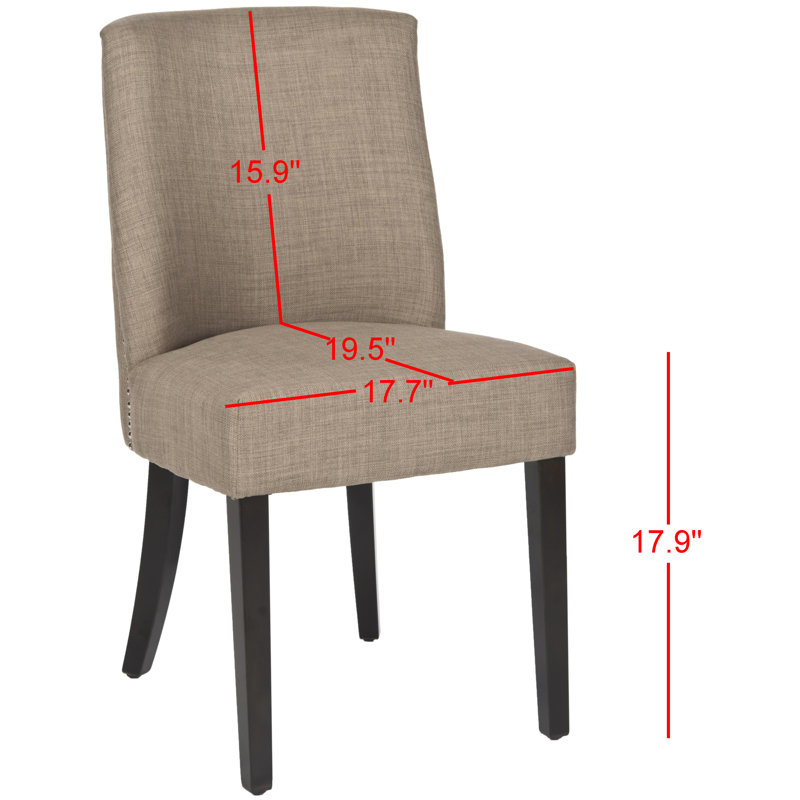 Brayden Studio® Linen Solid Back Dining Chair & Reviews | Wayfair