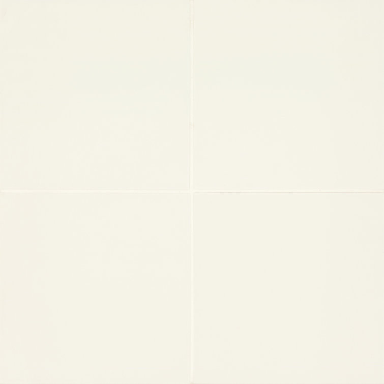 Bedrosians Rothko 9" x 9" Ceramic Wall & Floor Tile in White | Wayfair