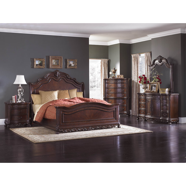 Lark Manor Ceja Solid Wood 3 Piece Bedroom Set & Reviews | Wayfair